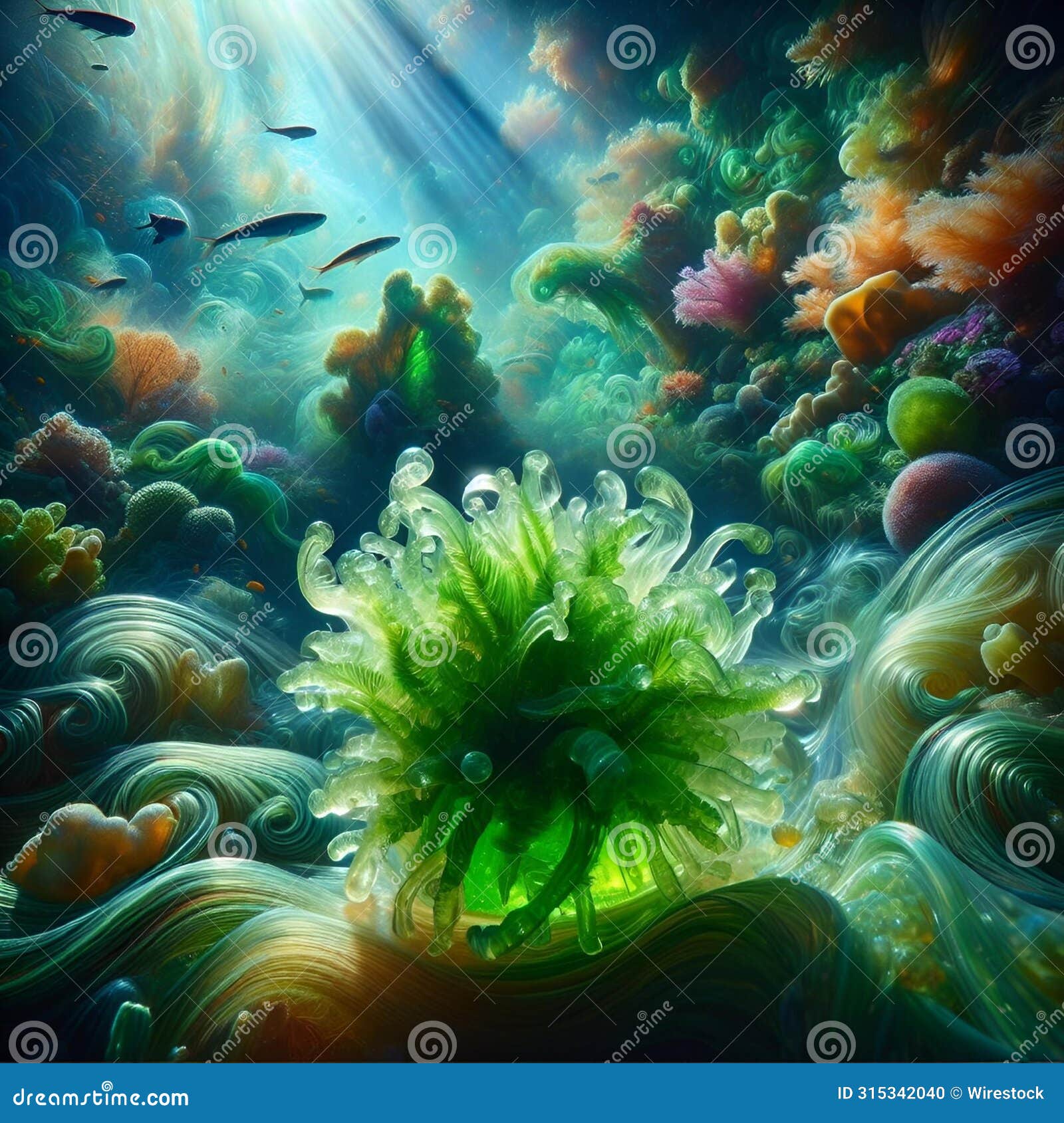 AI Generated Illustration of a Sea Moss Gummy Stock Illustration ...