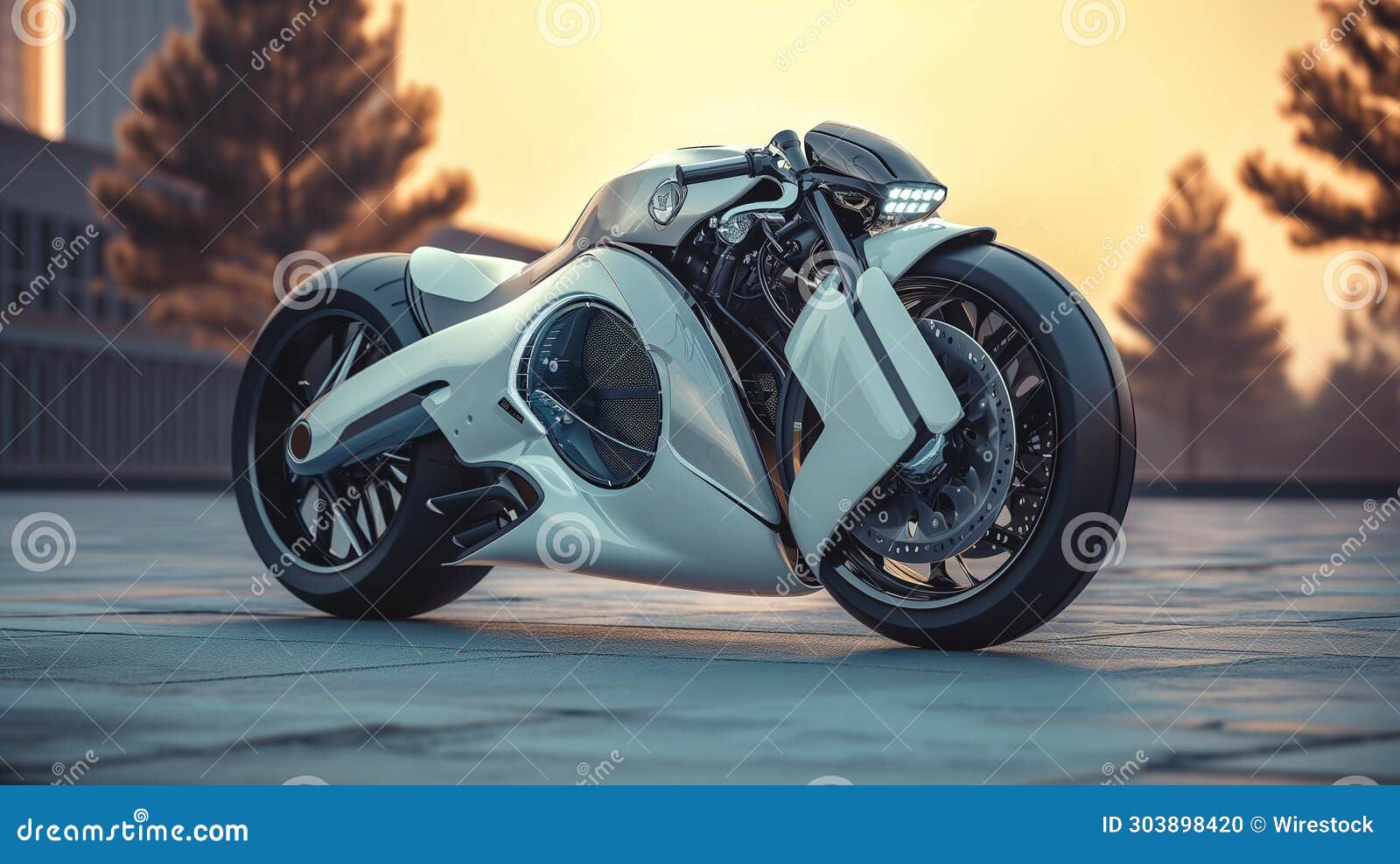 AI Generated Illustration of a Sleek and Modern Motorcycle Design with ...