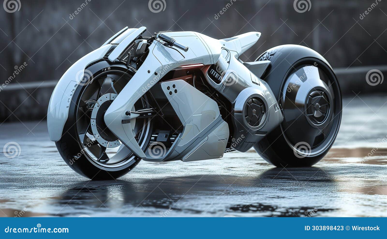 AI Generated Illustration of a Sleek and Modern Motorcycle Design with ...