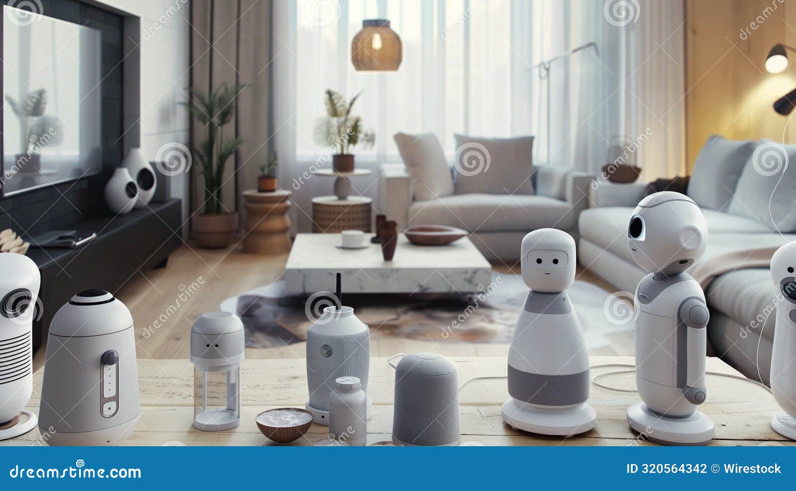 AI Generated Illustration of Smart Home Appliances Stock Illustration ...