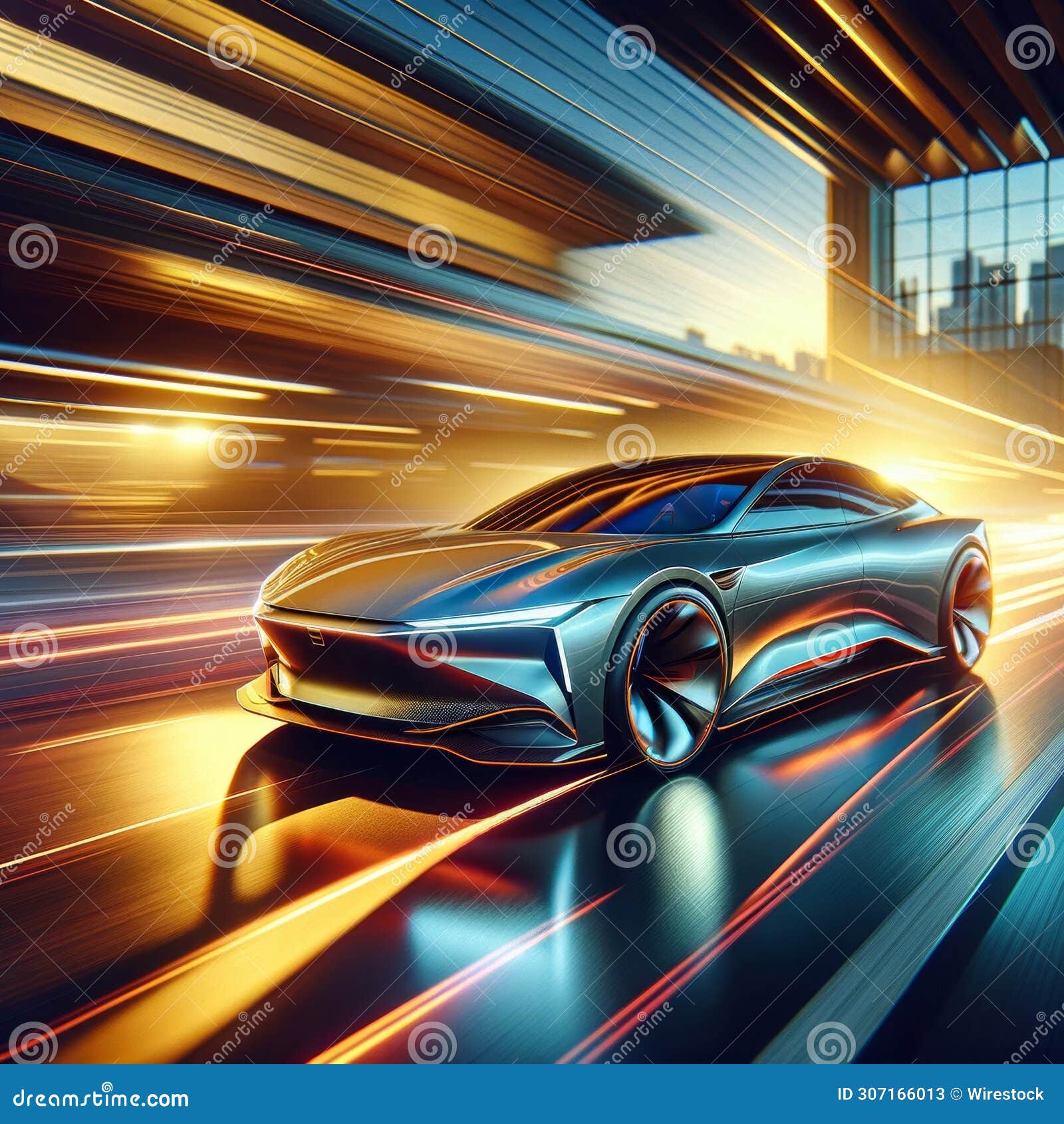 AI Generated Illustration of Speed and Elegance Capturing the Dynamic ...