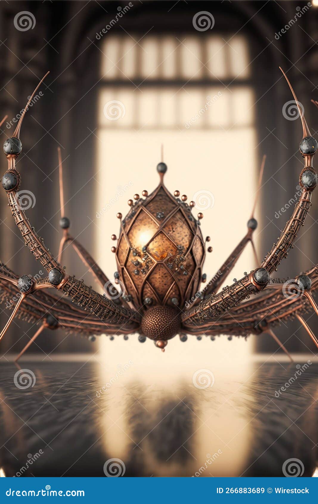 AI-generated Illustration of a Spider with a Luxury Gold Crown Stock ...