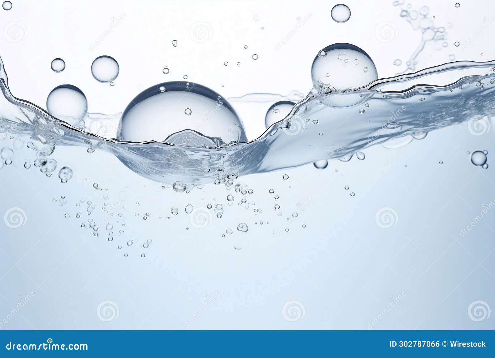 AI Generated Illustration of a Splash of Icy Blue Water with a White ...