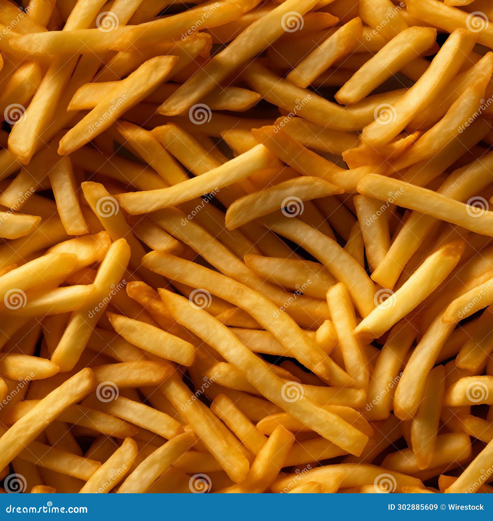 AI Generated Illustration of a Stack of French Fries Stock Image ...
