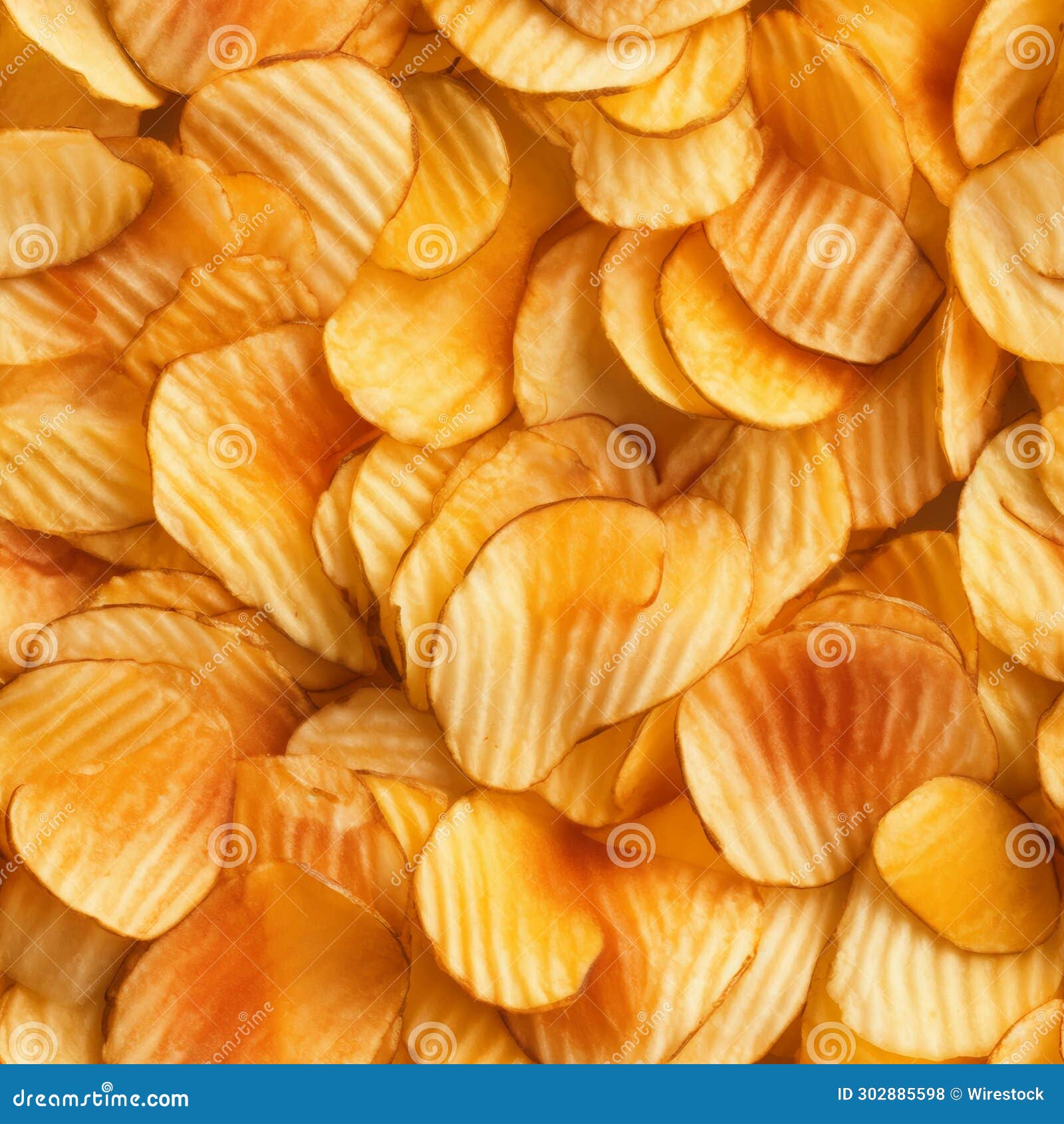 AI Generated Illustration of a Stack of Potato Chips Stock Photo ...