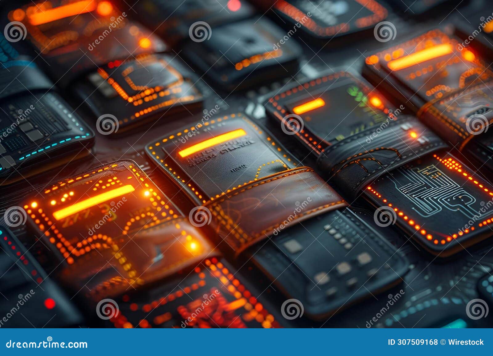 AI Generated Illustration of Stack of Various Electronic Devices and ...