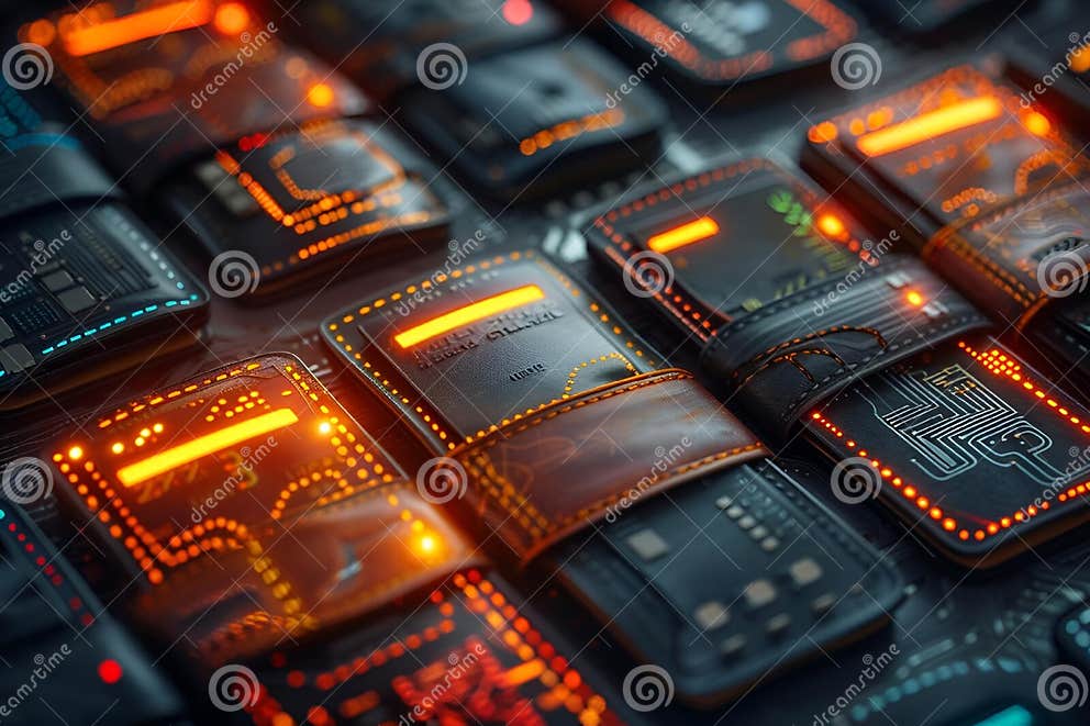 AI Generated Illustration of Stack of Various Electronic Devices and ...