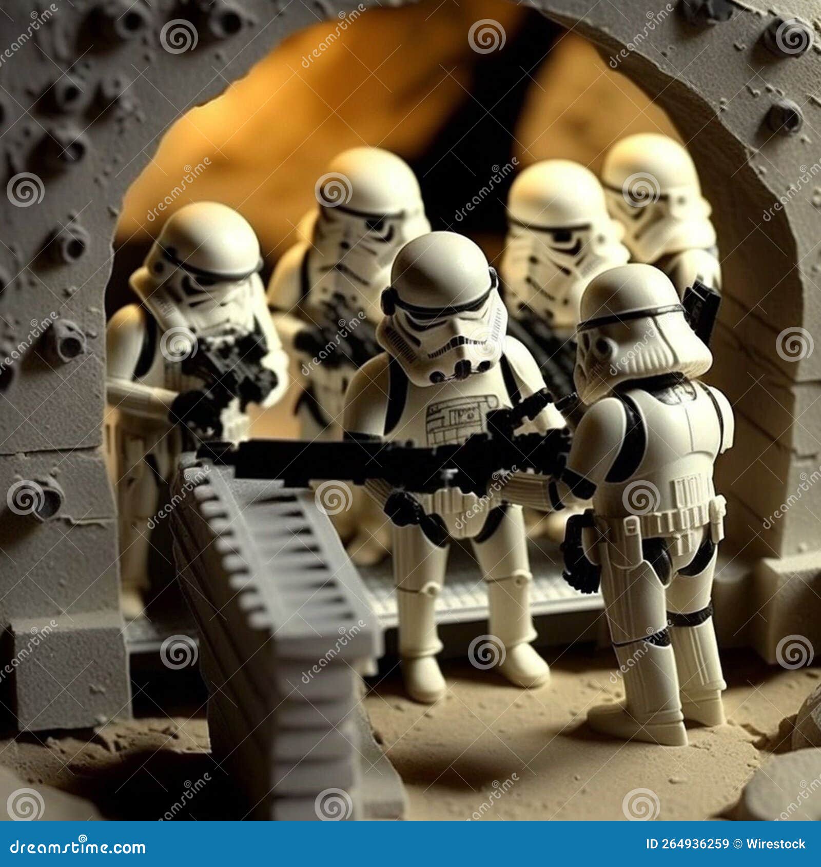 AI Generated Illustration of Stormtroopers Fighting with Each Other ...