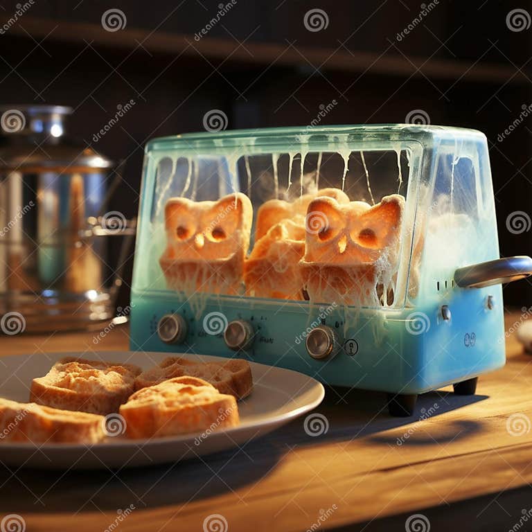 AI Generated Illustration of a Toaster with a Gothic Horror Theme Stock ...