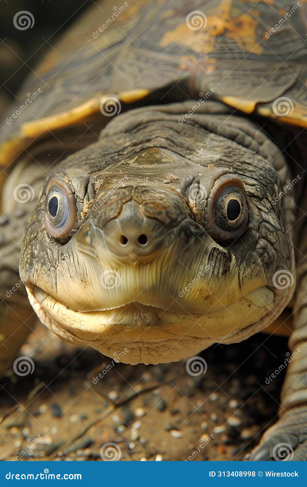 AI-generated Illustration of a Turtle Looking at the Camera Stock ...