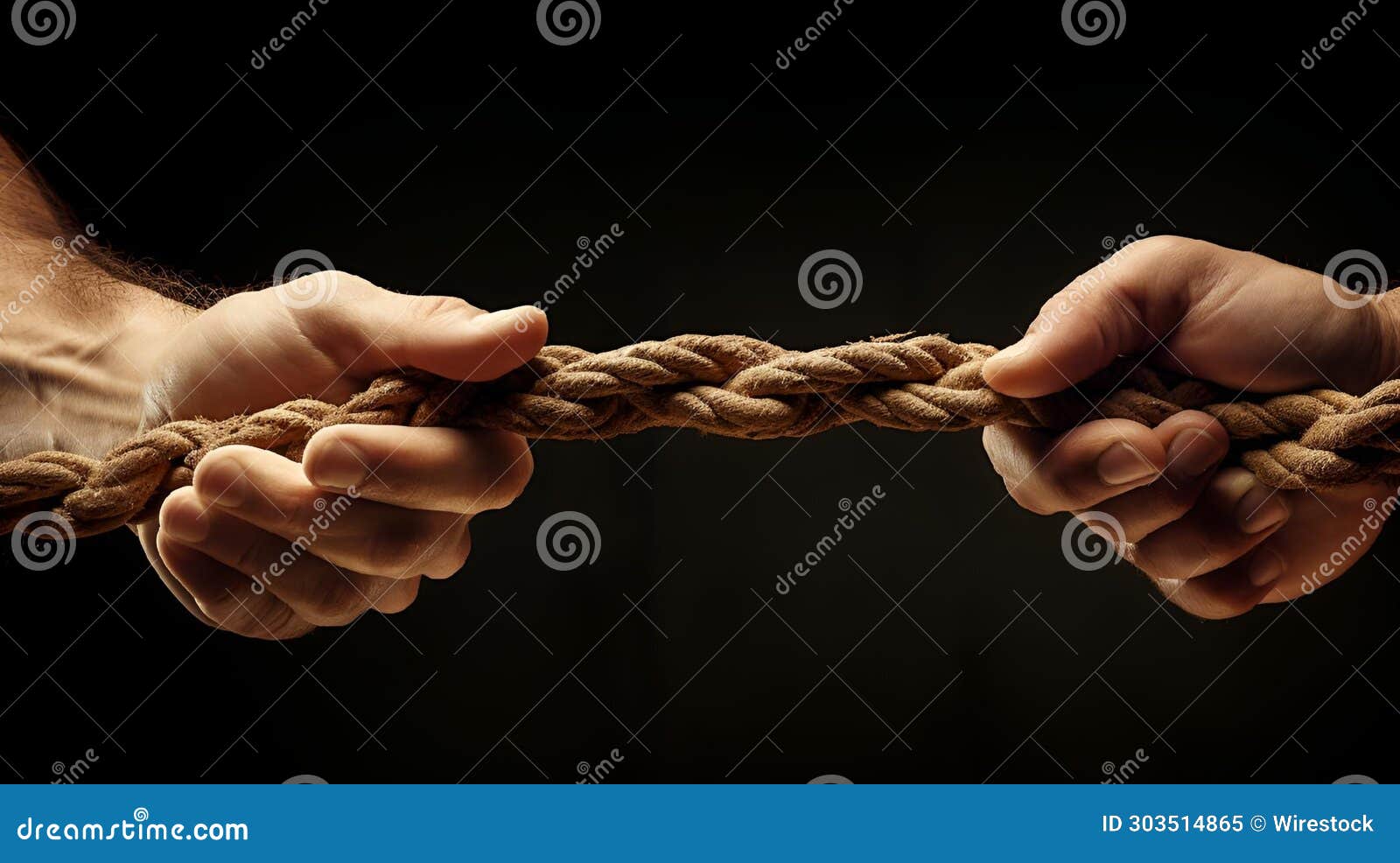 Hands Pulling Rope - Tug Of War Cartoon Vector | CartoonDealer.com ...