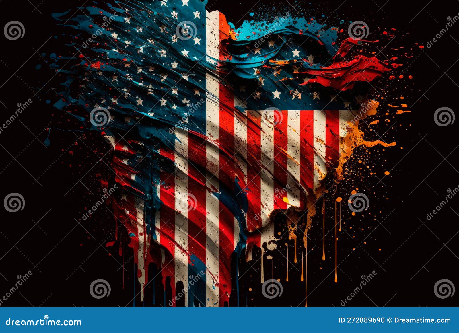 AI generated illustration stock illustration. Illustration of patriot ...