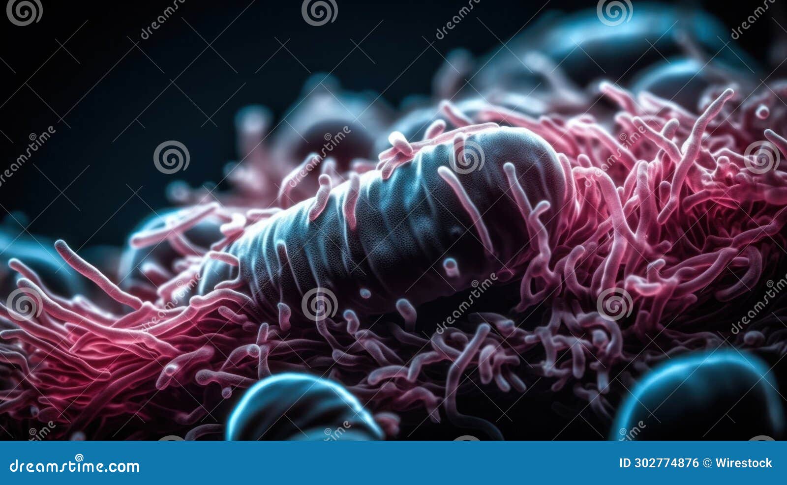 AI Generated Illustration of Various Cell Lines Visible Under a ...