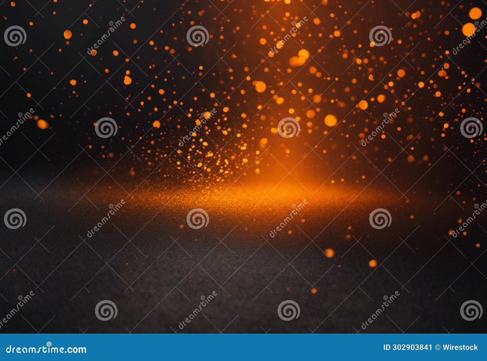 AI Generated Illustration of a Vibrant Explosion of Orange Dust ...