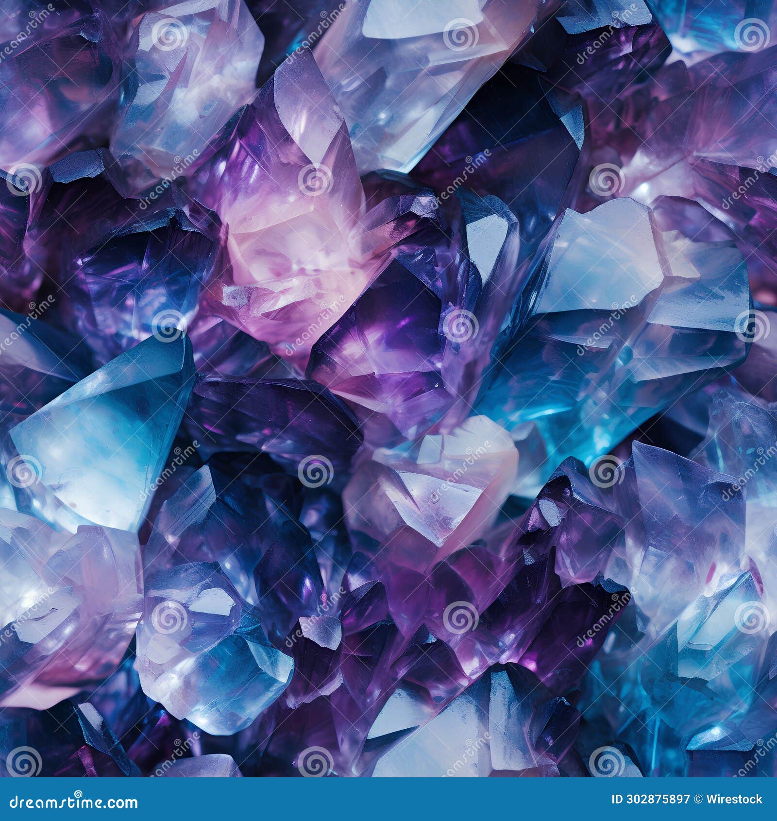 AI Generated Illustration of a Vibrant Purple Crystal Texture ...