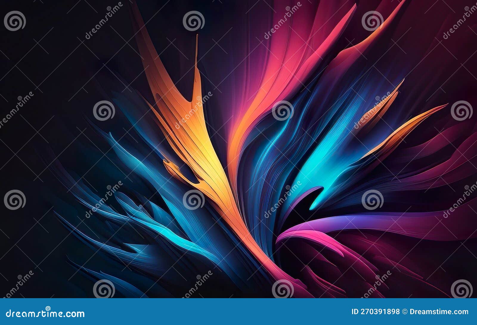 AI Generated Illustration of a Colourful, Dramatic Gradient Wallpaper ...