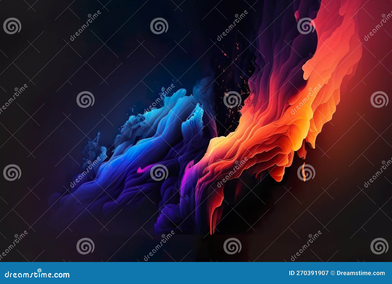 AI Generated Illustration of a Colourful, Dramatic Gradient Wallpaper ...