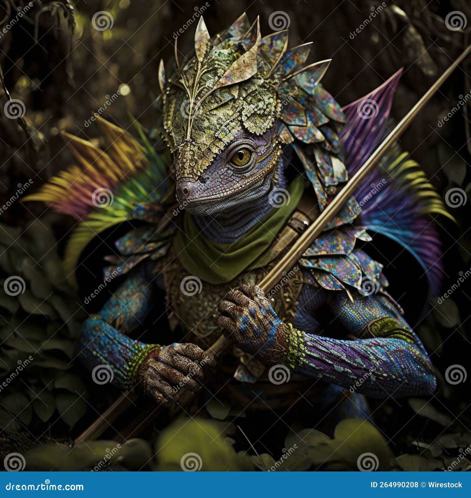 AI-generated Illustration of a Warrior Frog in Armor Stock Illustration ...