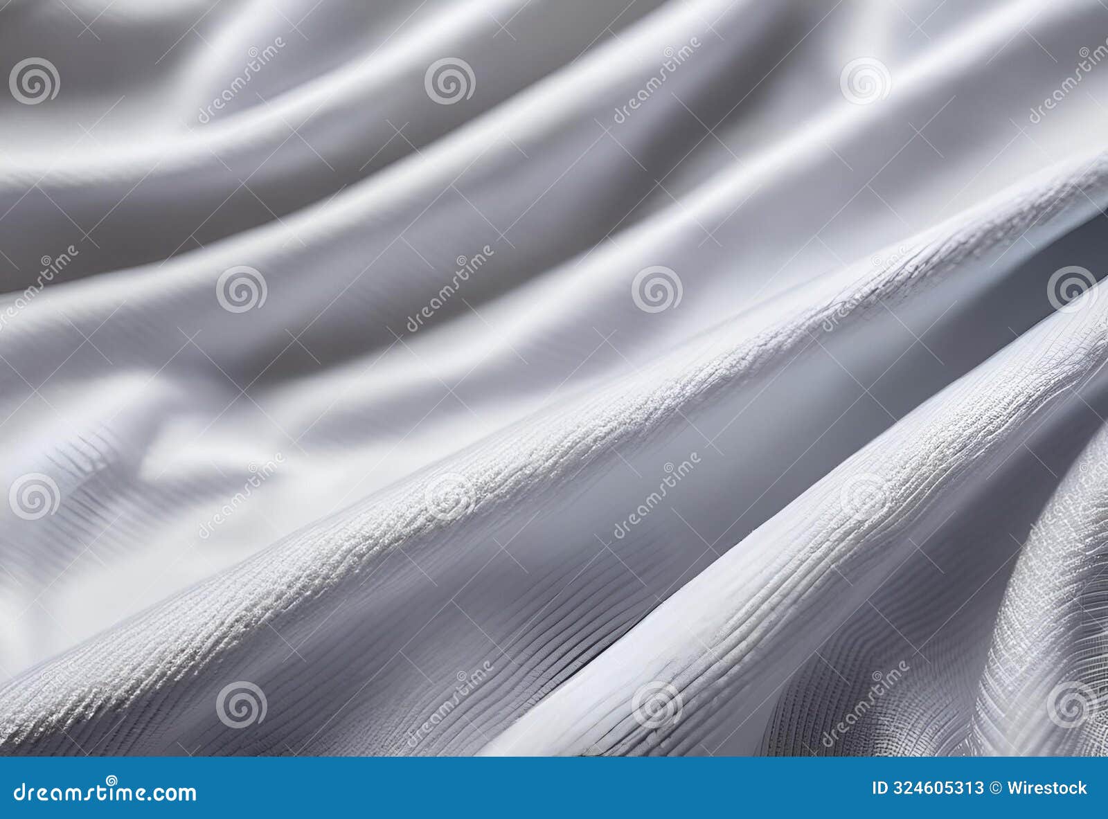 AI Generated Illustration of White Fabric with Soft Folds and Texture ...