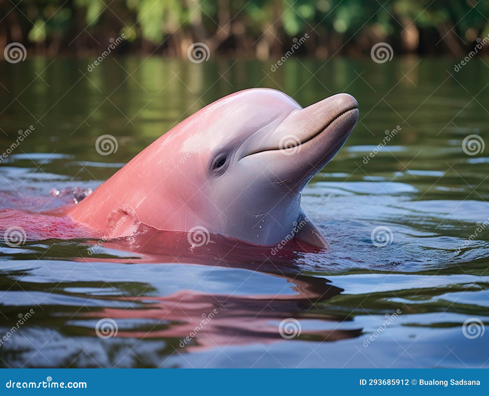 Ai Generated Illustration Wildlife Concept of Amazon River Dolphin ...