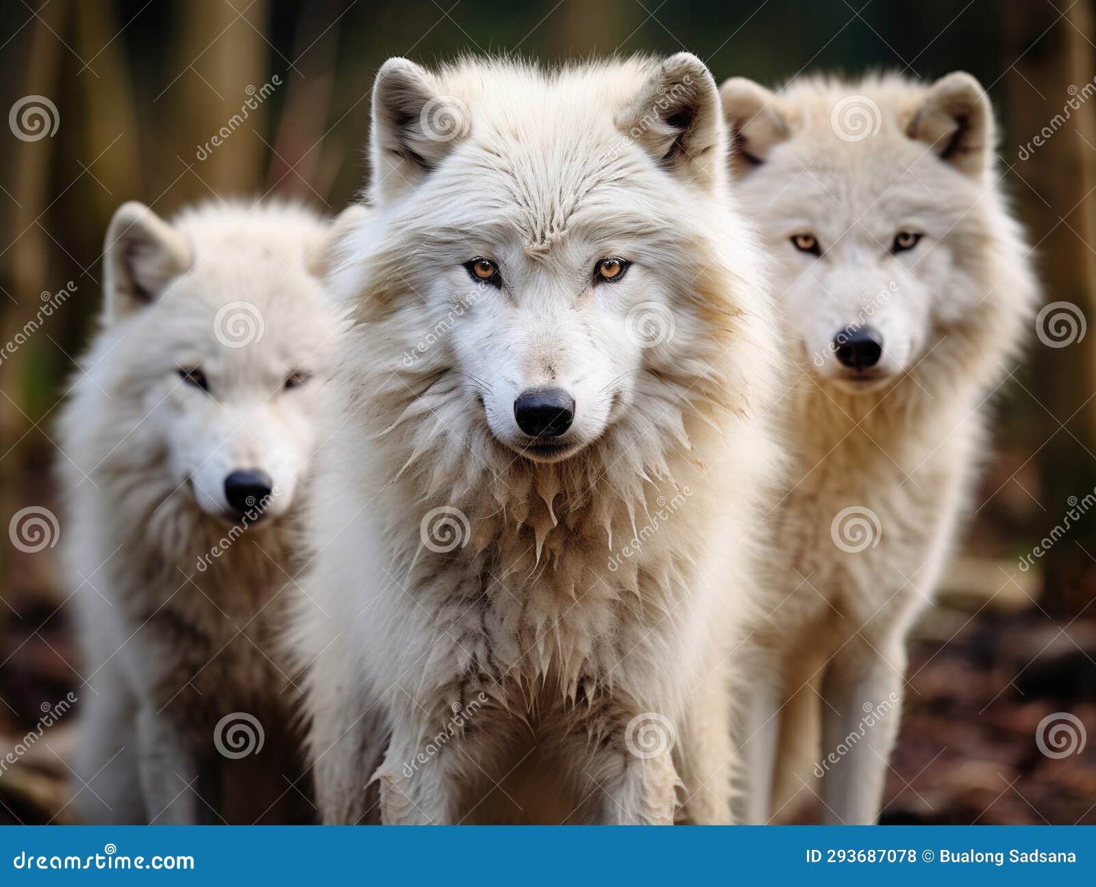Ai Generated Illustration Wildlife Concept of of Arctic Wolves Stock Illustration - Illustration ...