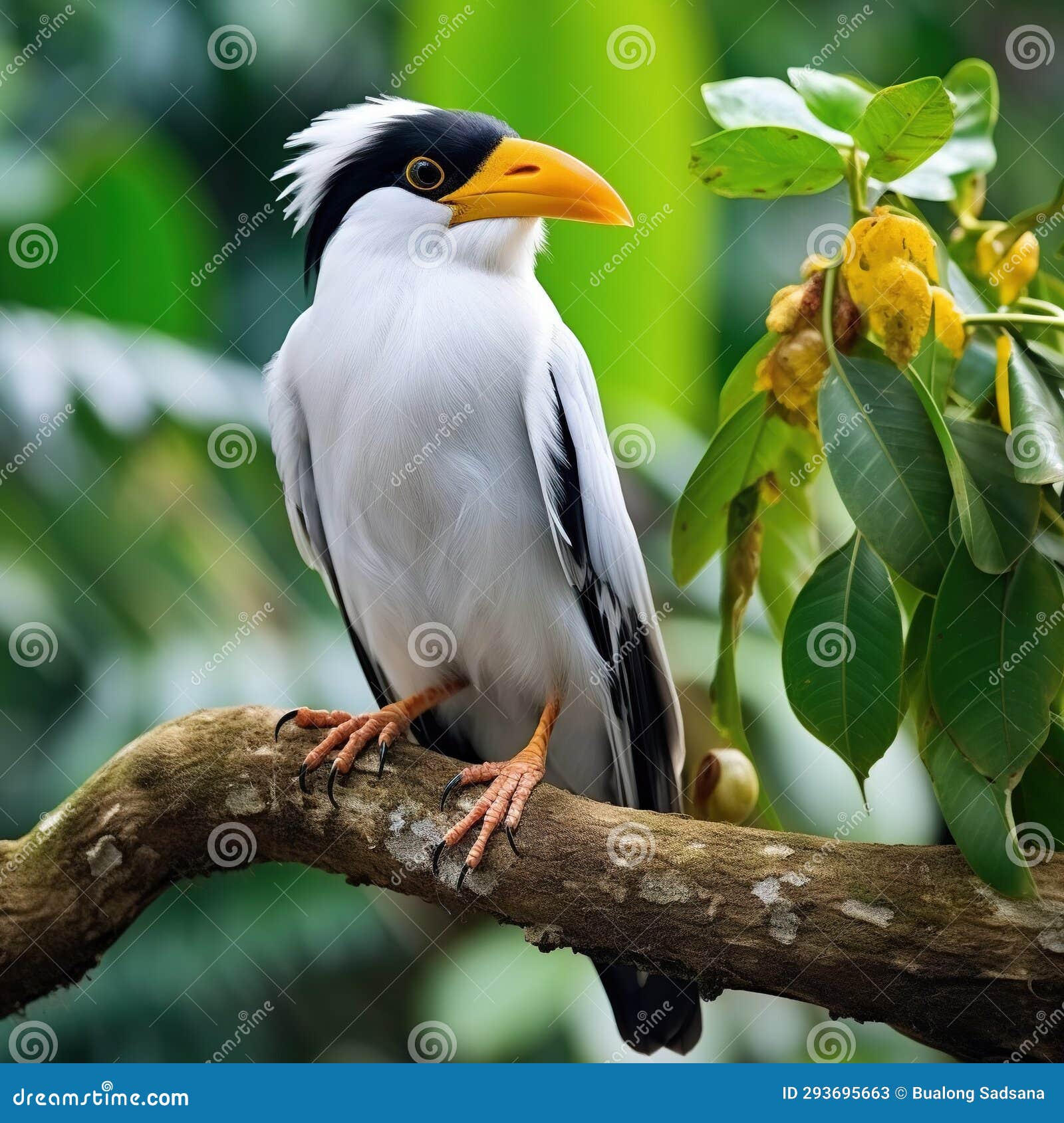 Ai Generated Illustration Wildlife Concept of Bali Mynah Stock ...