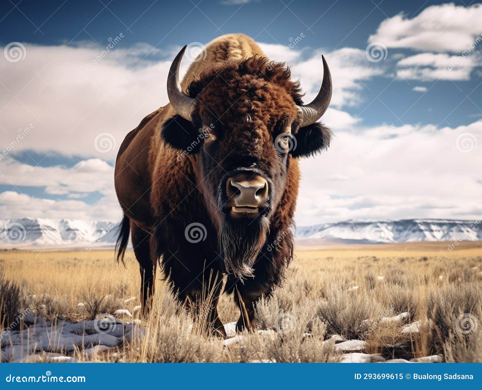 Ai Generated Illustration Wildlife Concept of Colorado Bison Stock ...