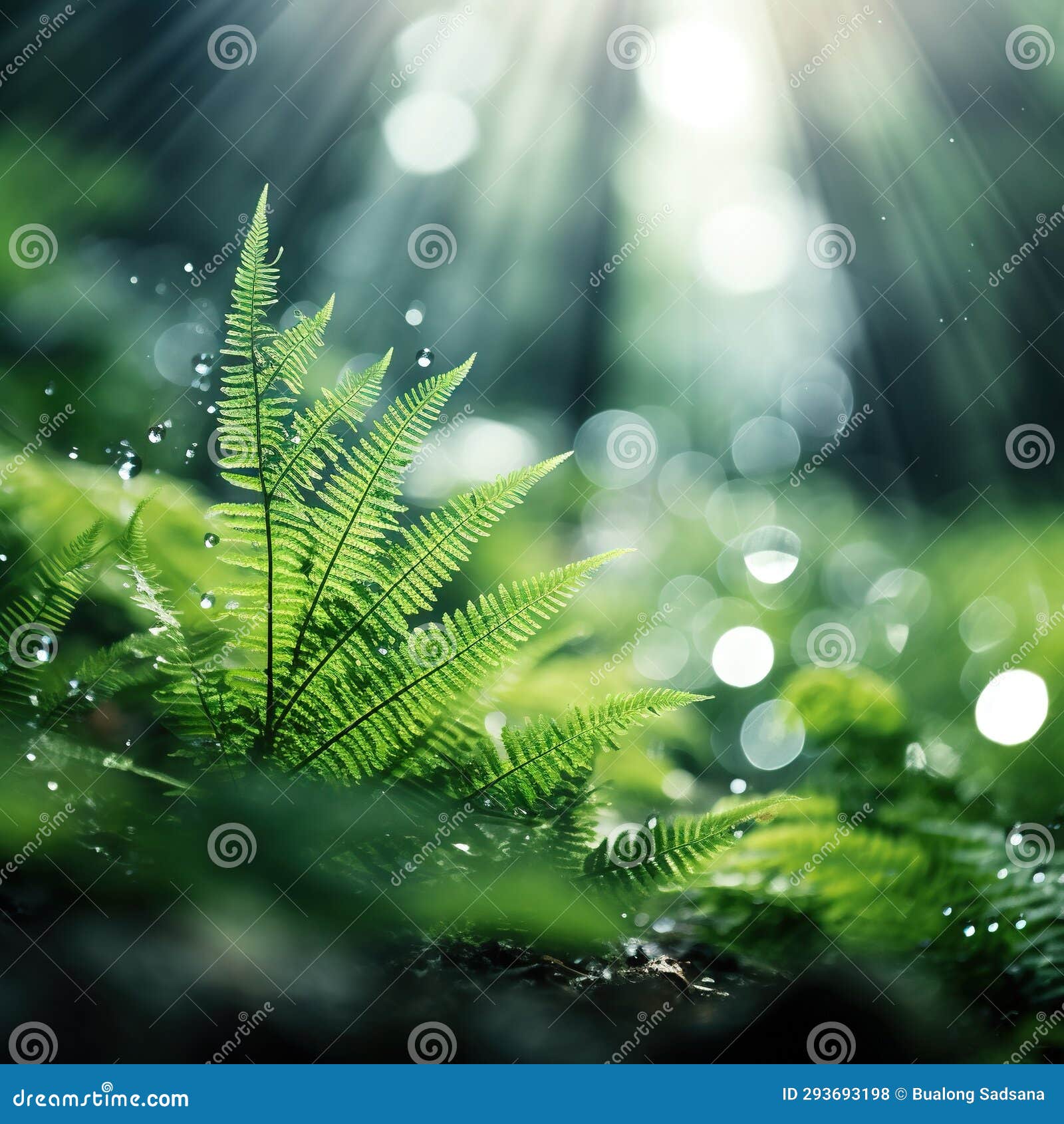 Ai Generated Illustration Wildlife Concept of Fern Stock Illustration ...