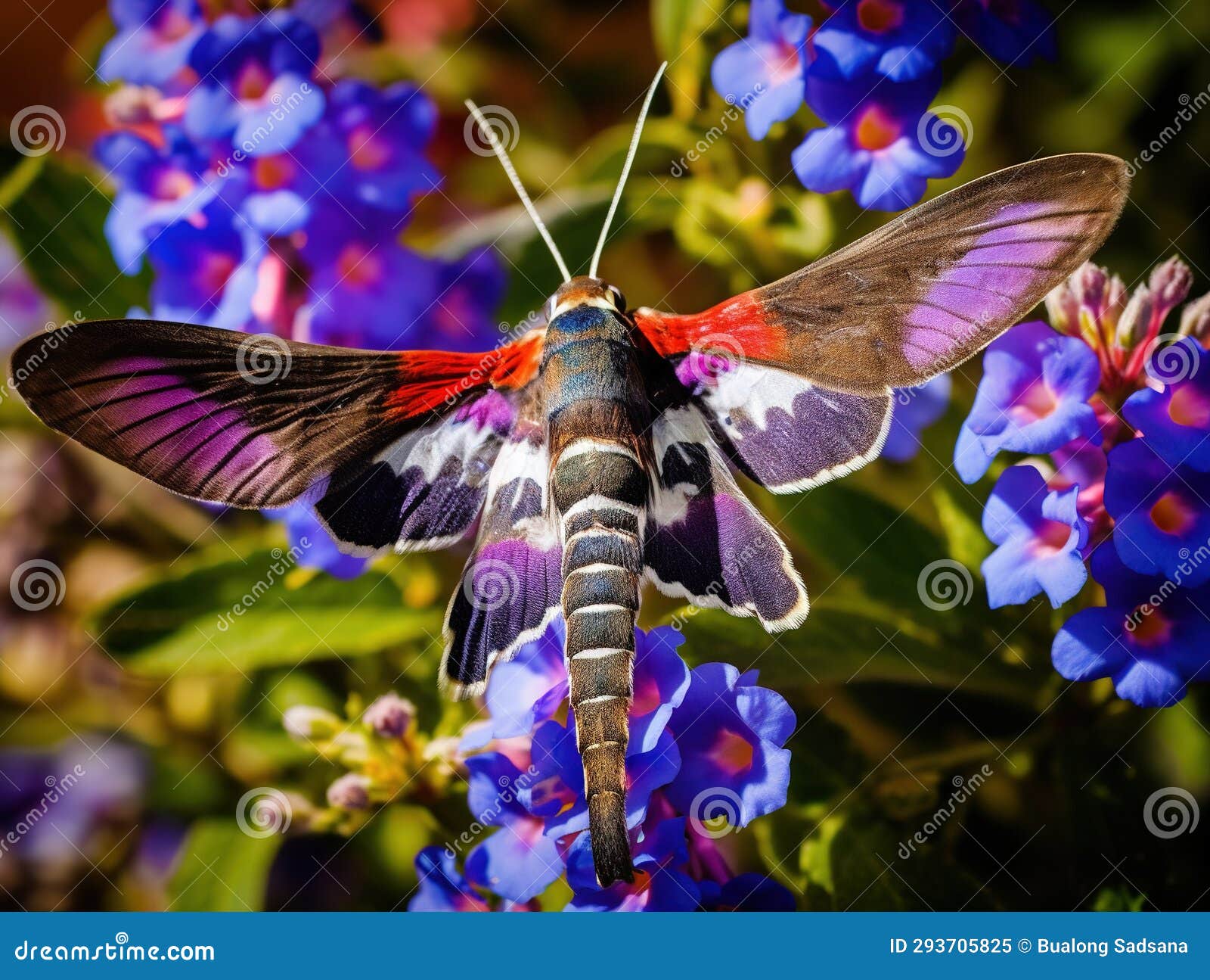 Ai Generated Illustration Wildlife Concept of Hawk Moth Stock ...