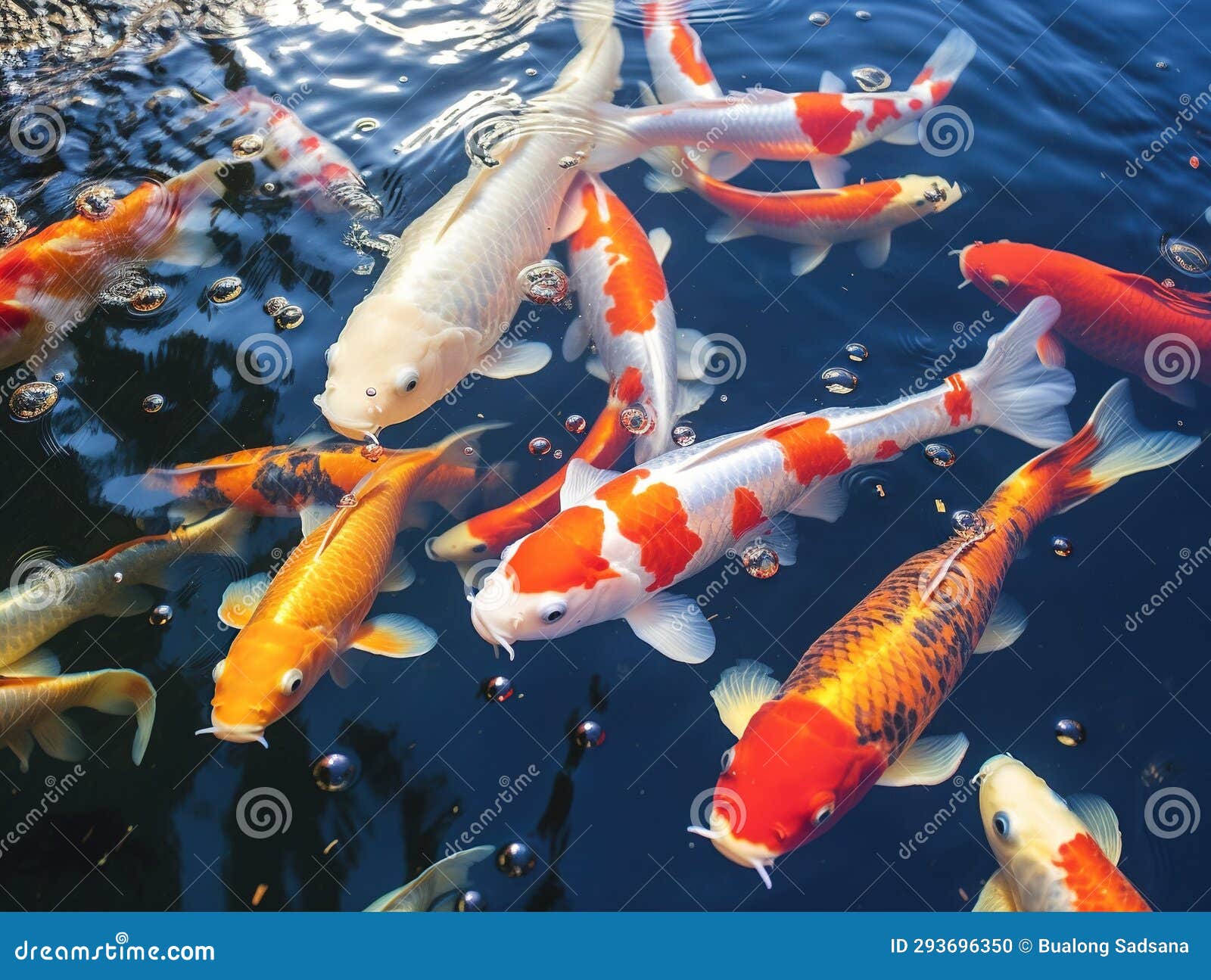 Ai Generated Illustration Wildlife Concept of Koi Fish Stock Photo ...