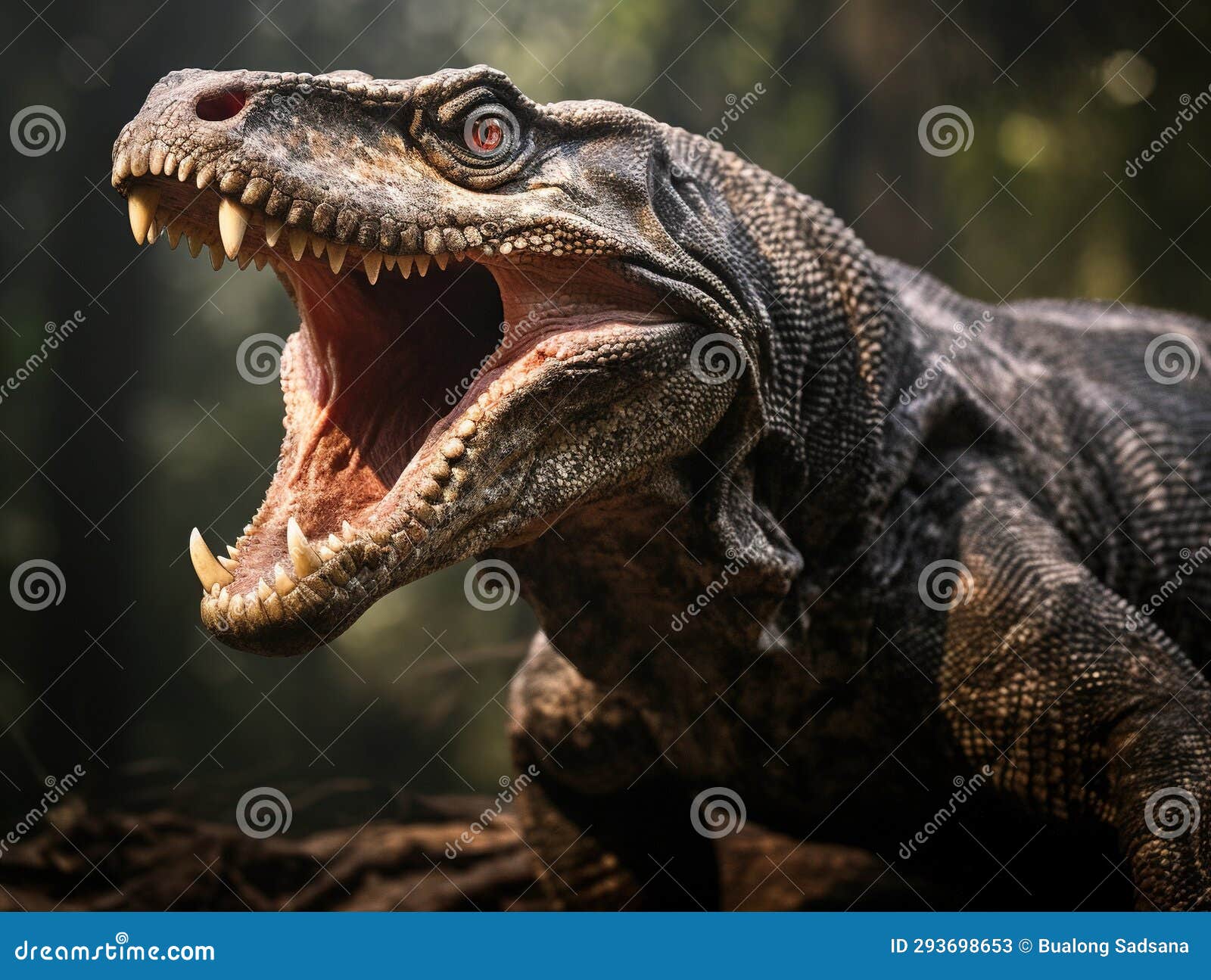 Ai Generated Illustration Wildlife Concept of Komodo Dragon Stock Illustration - Illustration of ...