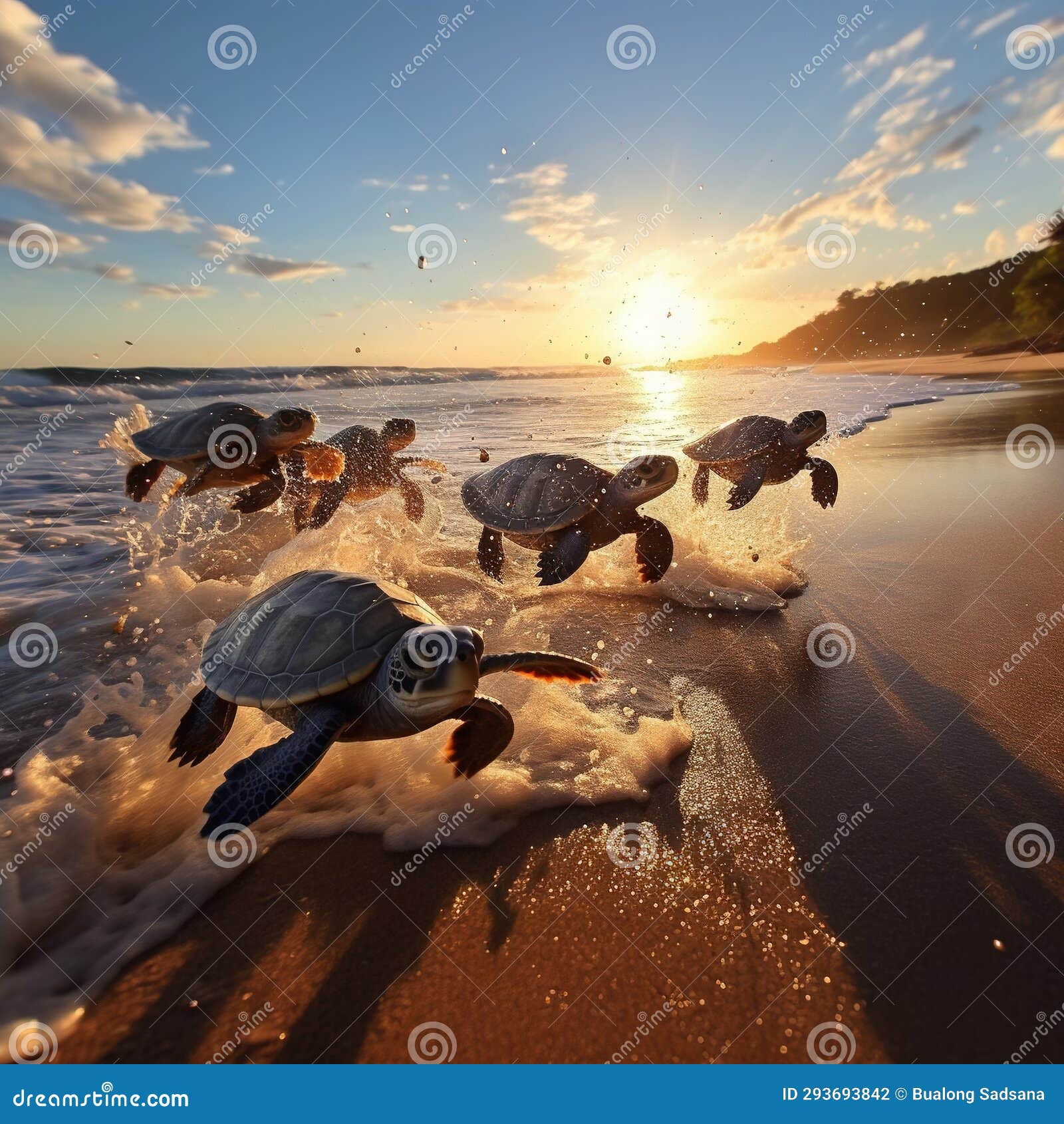 Ai Generated Illustration Wildlife Concept of Loggerhead Sea Turtle ... Ai Generated Illustration Wildlife Concept of Loggerhead Sea Turtle ...