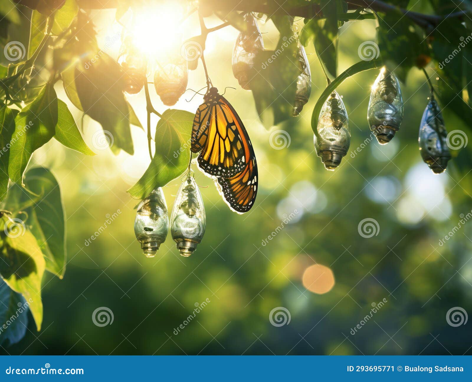 Ai Generated Illustration Wildlife Concept of New Cocoon Stock ...