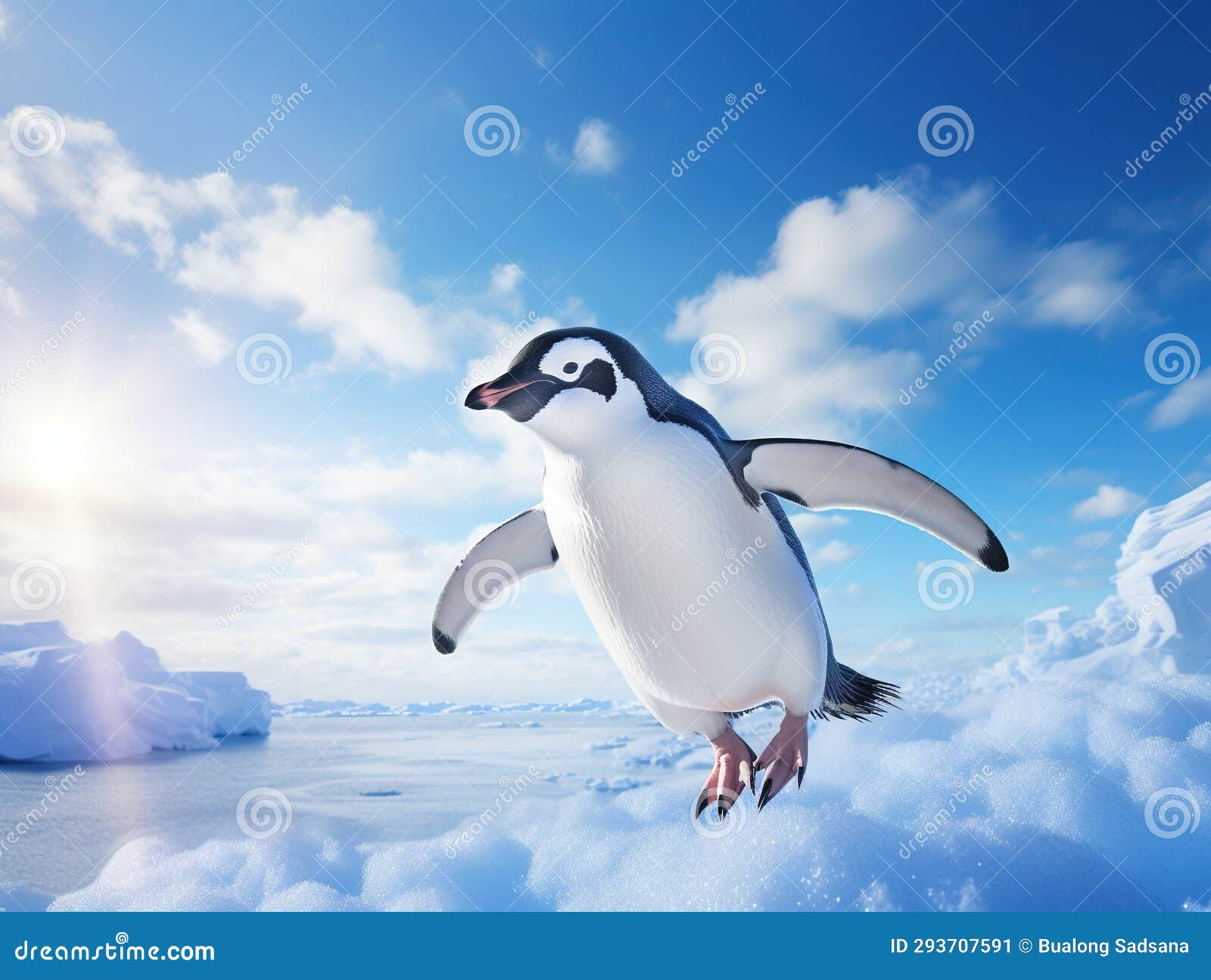 Ai Generated Illustration Wildlife Concept of Penguin Stock ...