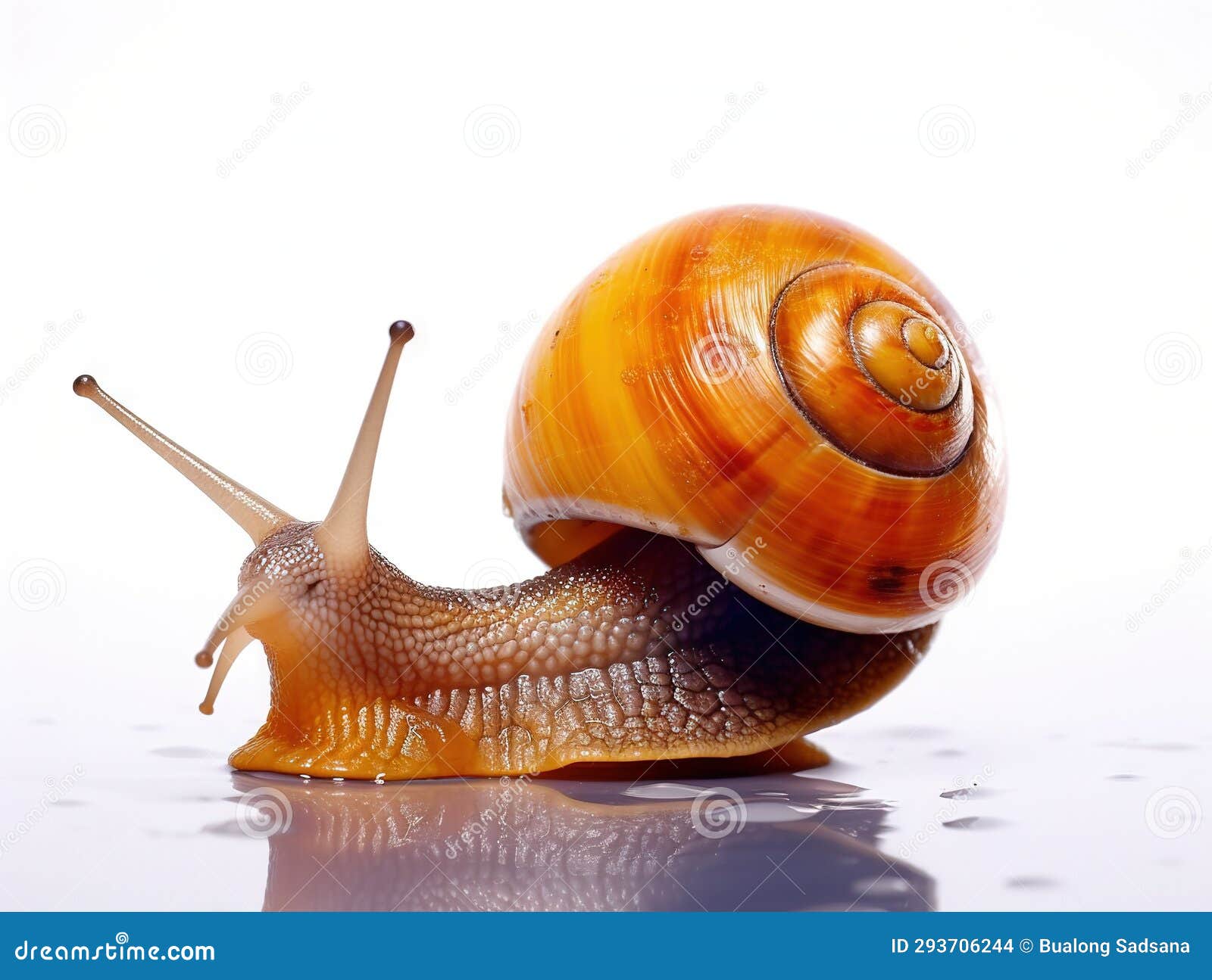 Ai Generated Illustration Wildlife Concept of Snail Stock Illustration ...