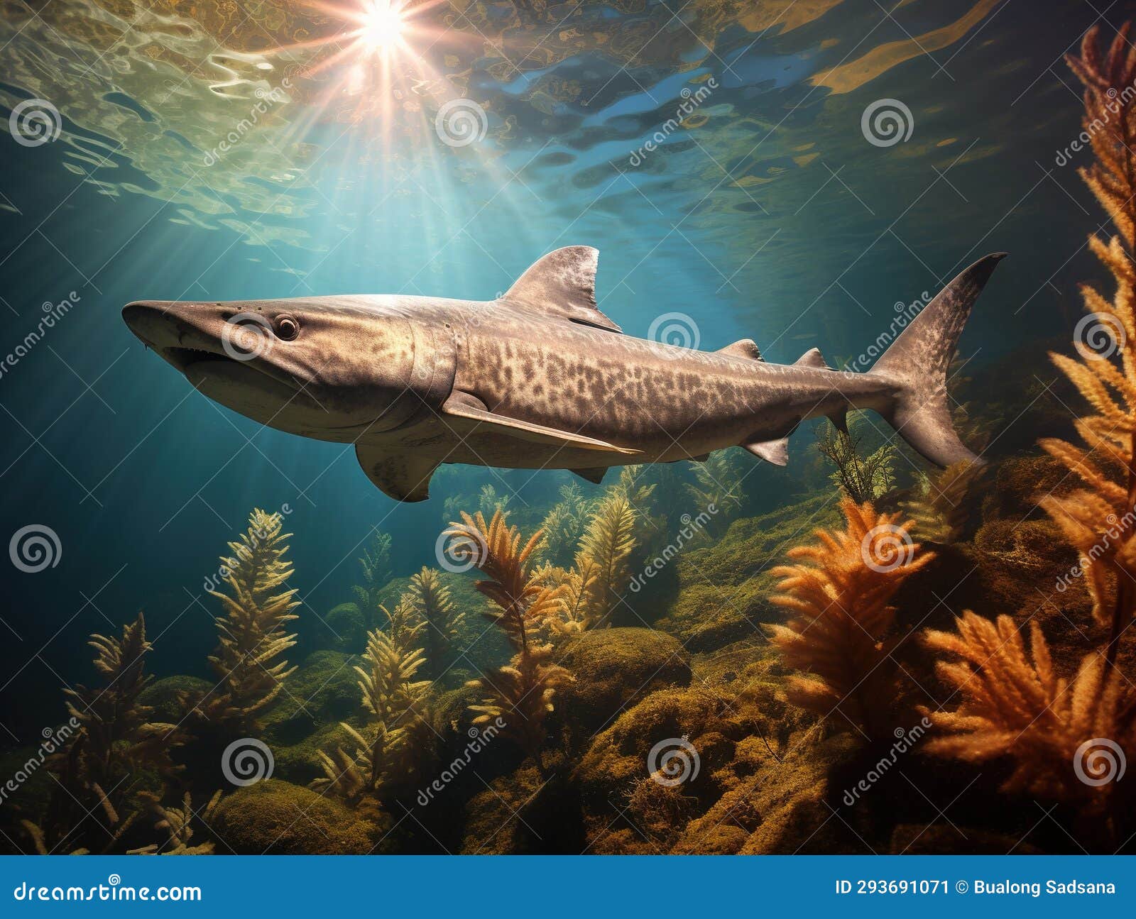 Ai Generated Illustration Wildlife Concept of Spiny Dogfish Stock ...
