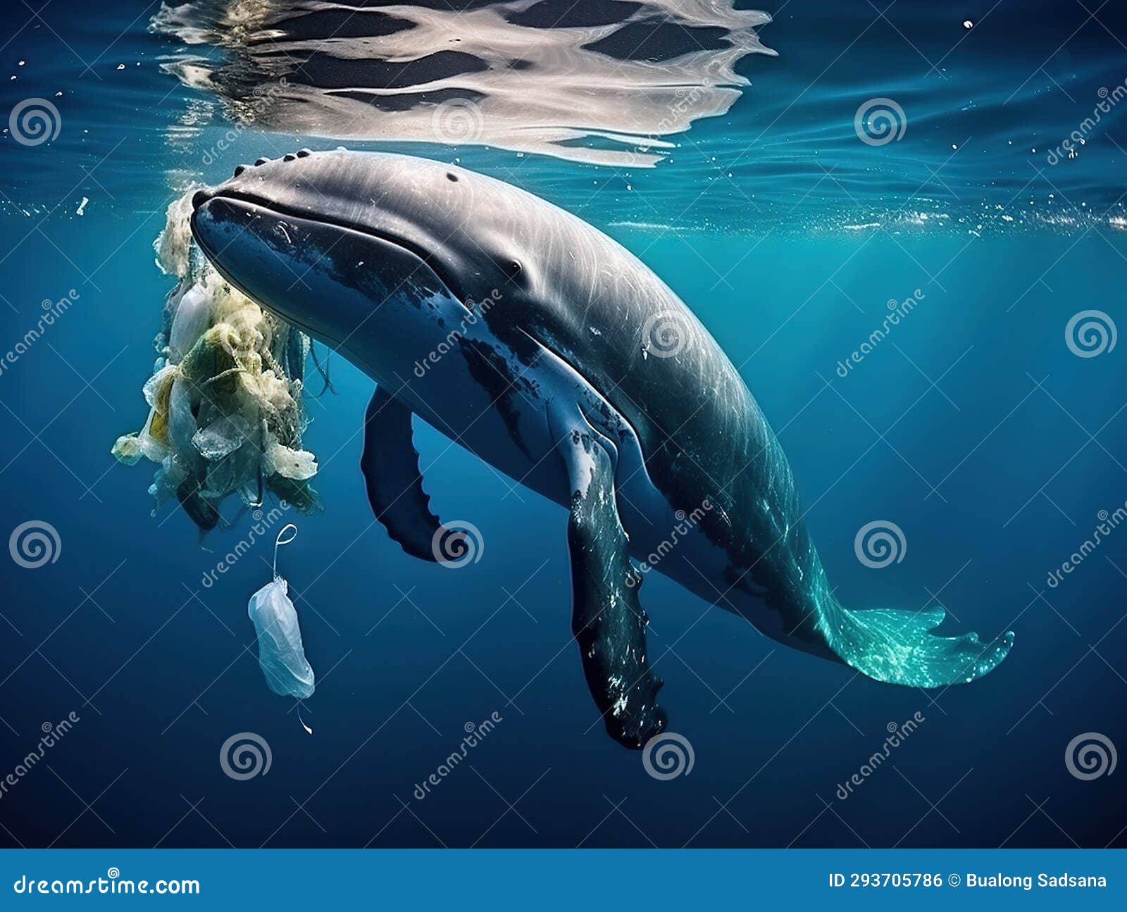 Plastic Bag Floating In The Ocean, Plastic Pollution In Ocean, Plastic ...