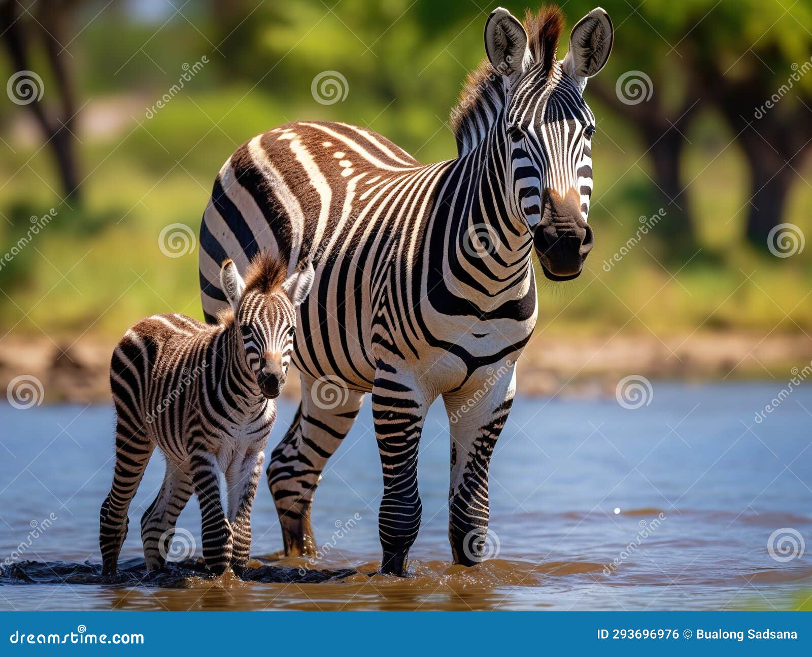 Ai Generated Illustration Wildlife Concept of Zebra Stock Illustration ...