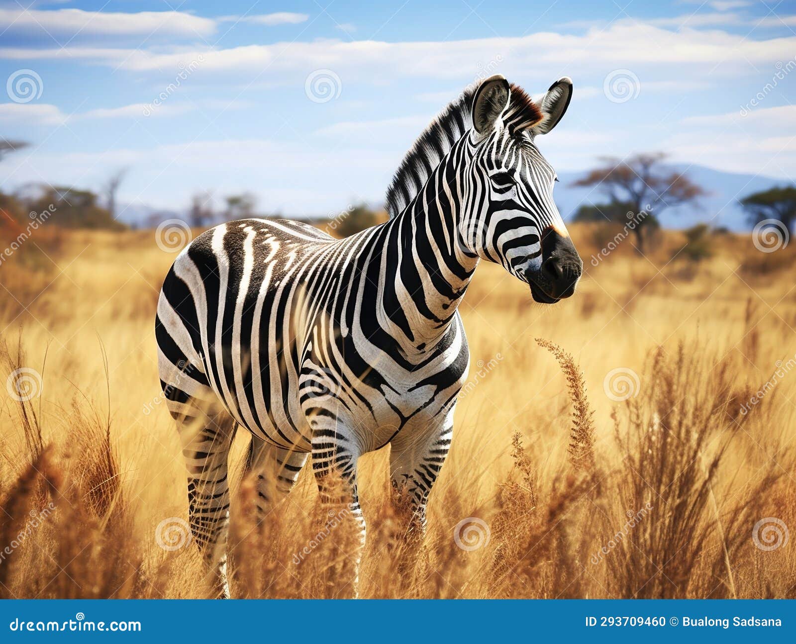 Ai Generated Illustration Wildlife Concept of Zebra Stock Illustration ...
