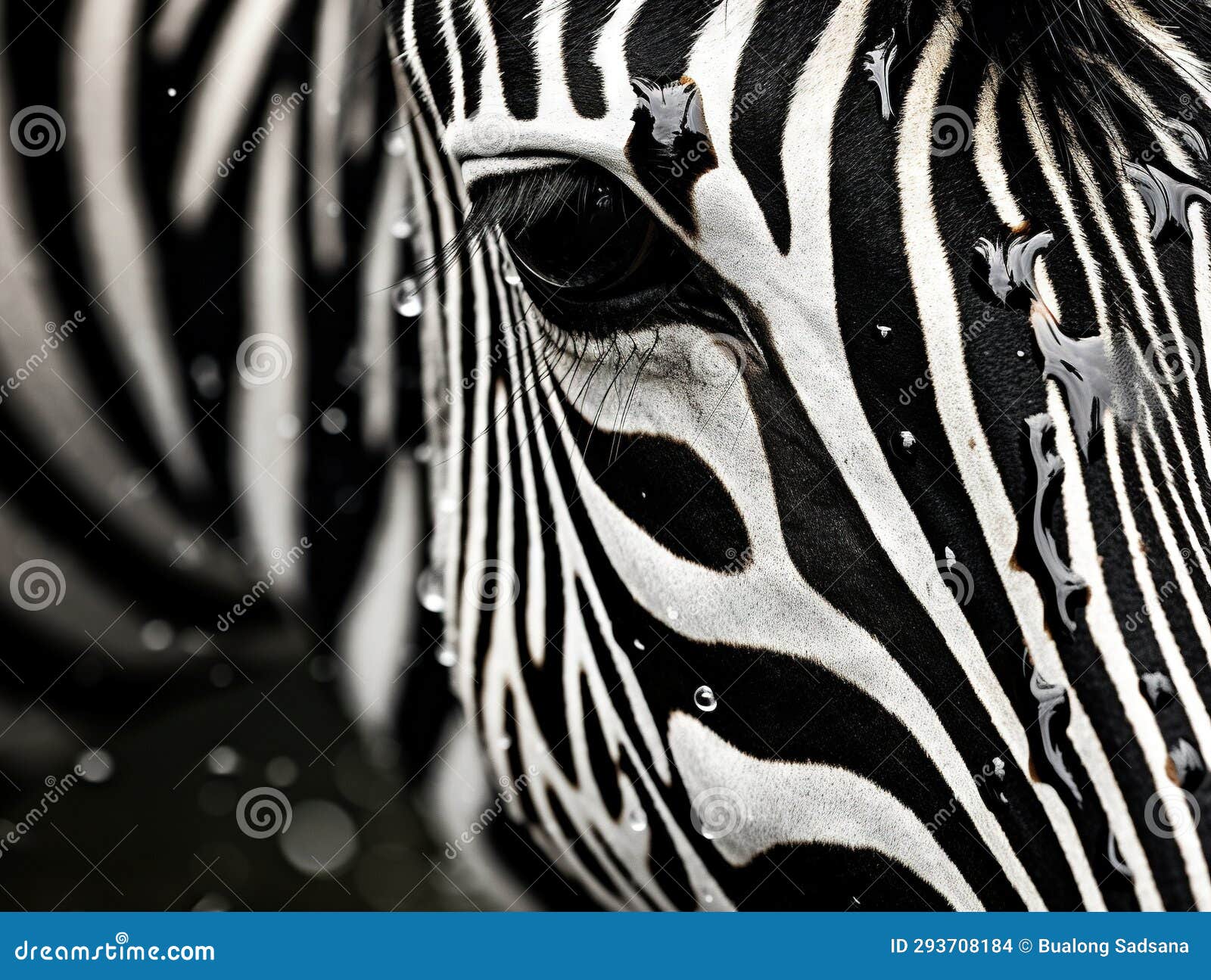 Ai Generated Illustration Wildlife Concept of Zebra Strip. Zebra ...