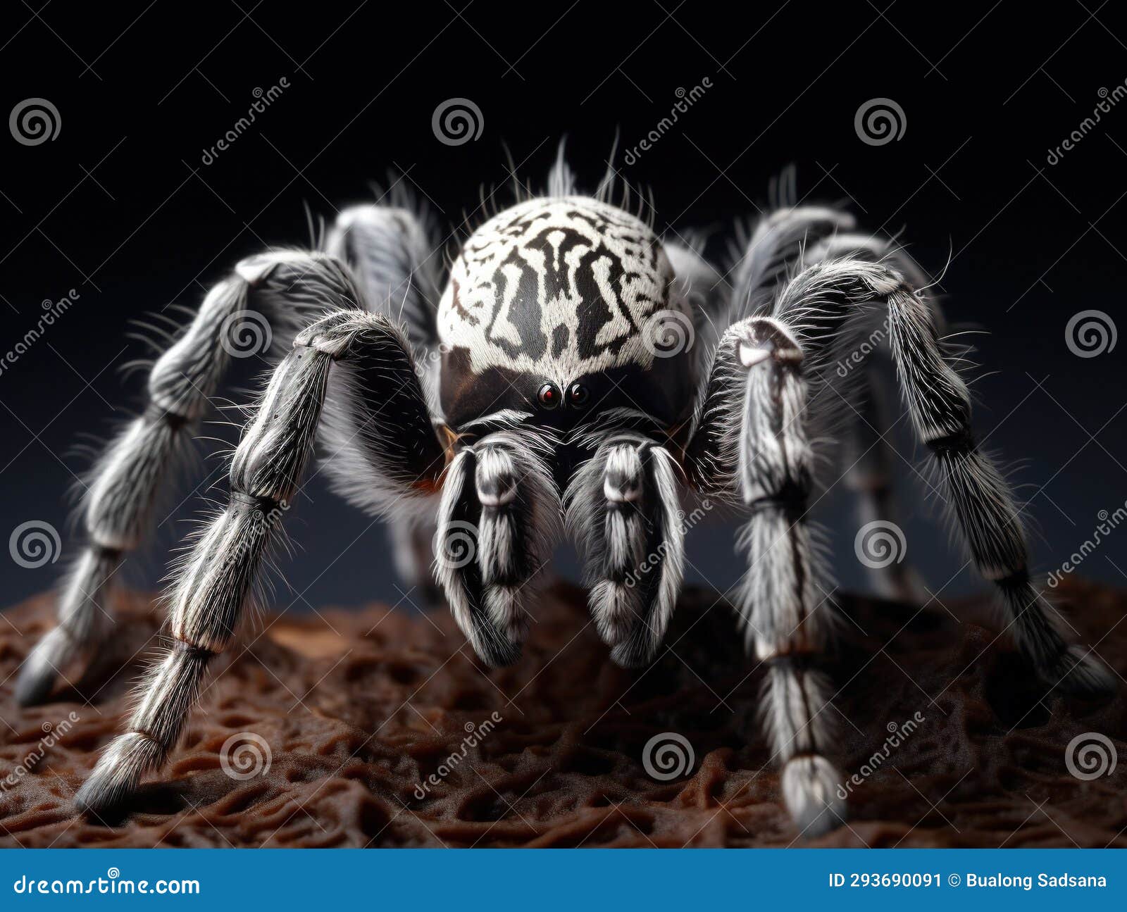 Ai Generated Illustration Wildlife Concept of Zebra Tarantula Stock ...