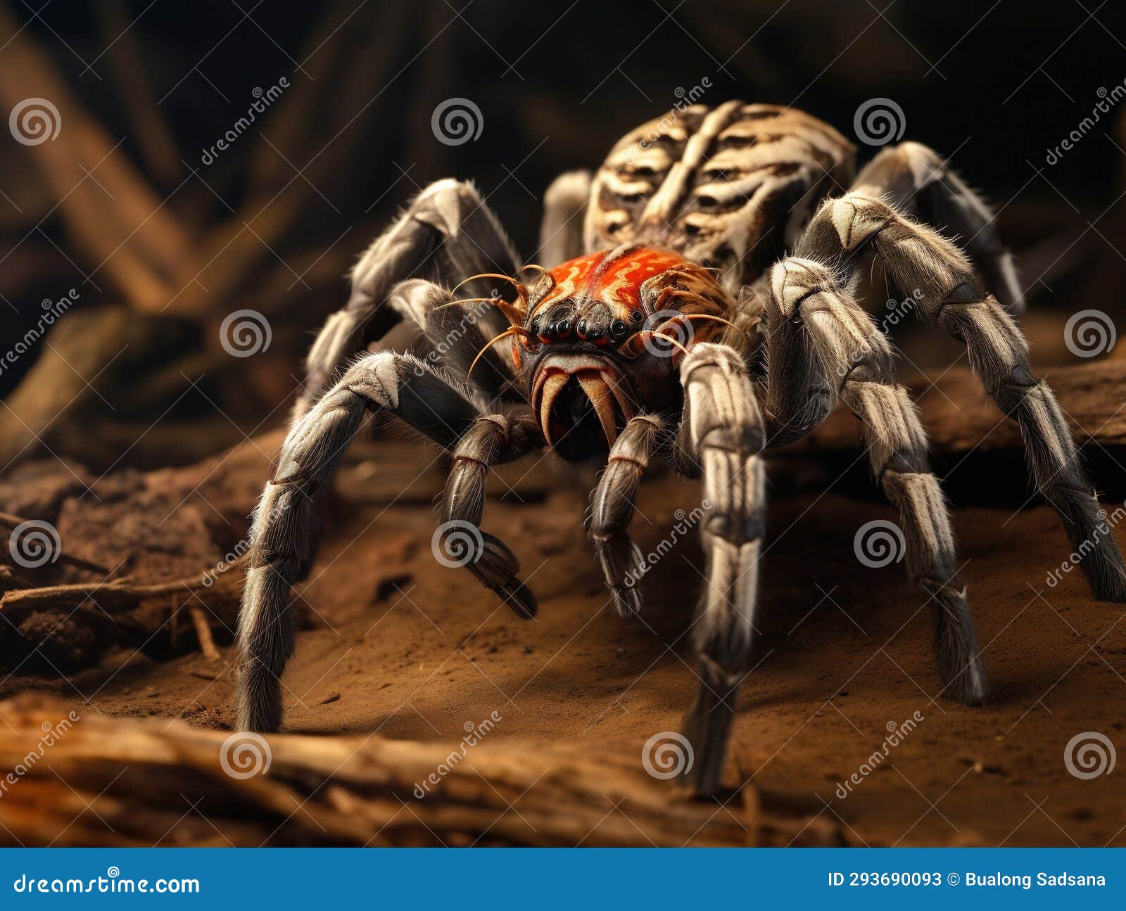 Ai Generated Illustration Wildlife Concept of Zebra Tarantula Stock ...
