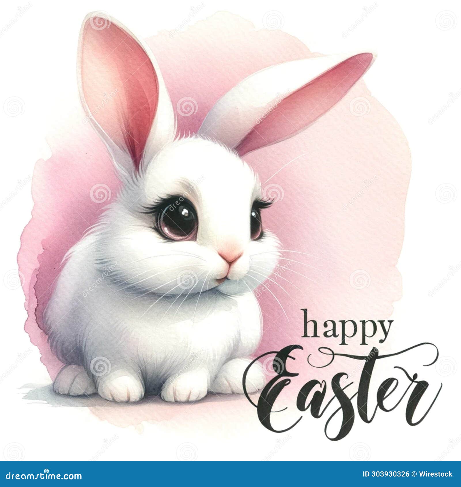 AI Generated Illustration of the Words "Happy Easter" in Front of a ...