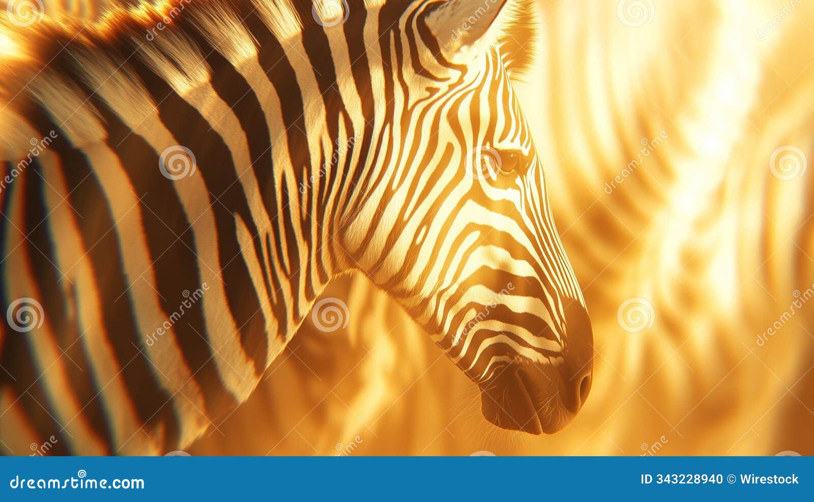 AI-generated Illustration of a Zebra with Dramatic Lighting ...