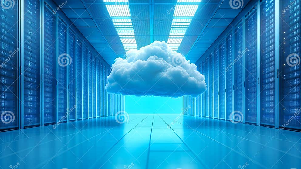 Abstract Clouds in a Server Room, Visualization of Cloud Computing ...