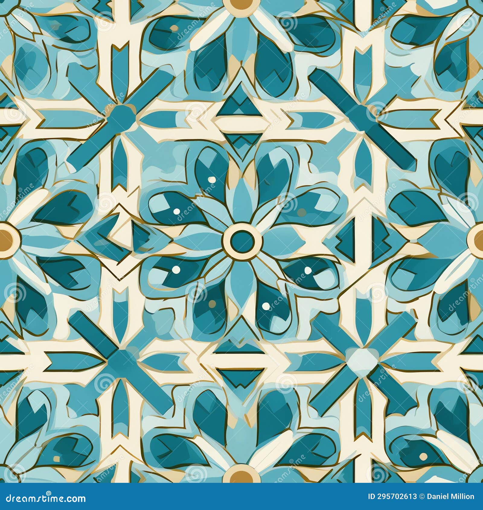 Algerian Tile Pattern For Decoration Stock Photography | CartoonDealer ...