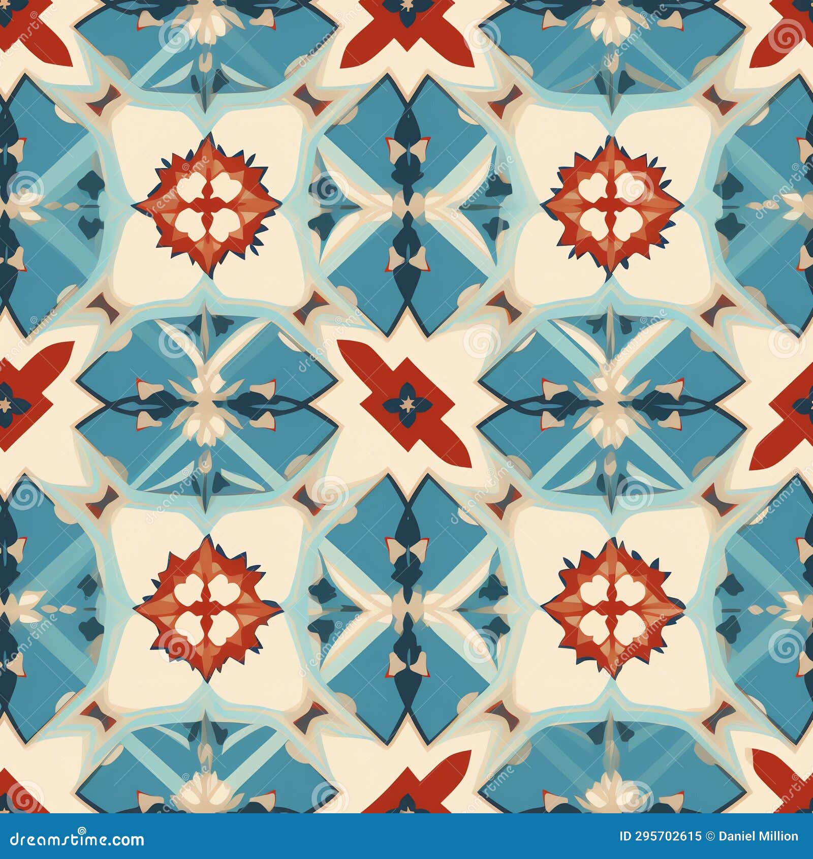 Algerian Tile Pattern For Decoration Stock Photography | CartoonDealer ...