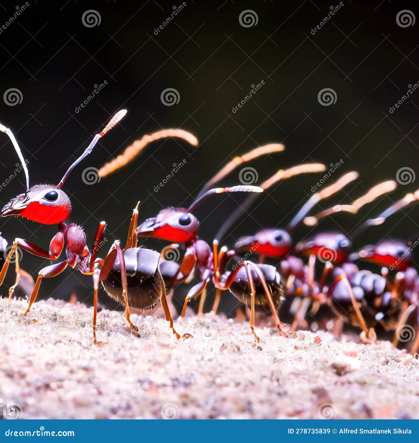 AI Generated Image of the Ants Marching Stock Illustration ...