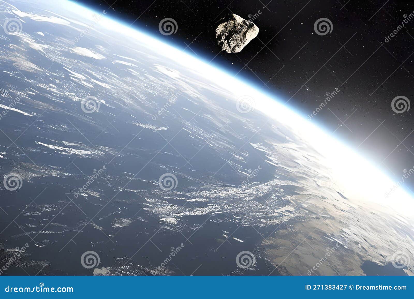 Meteorite Floating In Space Background Seamless Wallpaper Vector ...