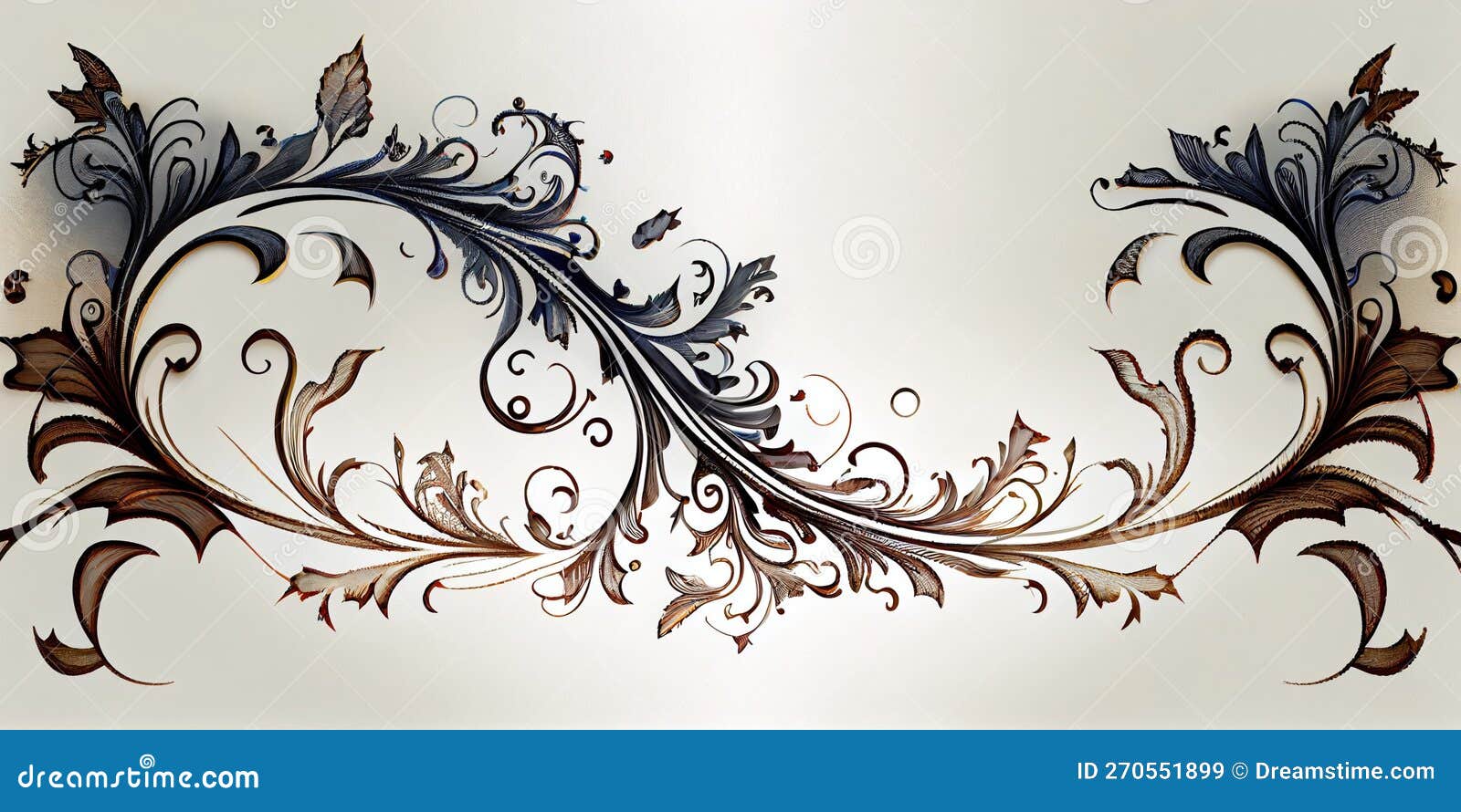 Floral Fantasy Border Background, Made with Generative AI Stock ...